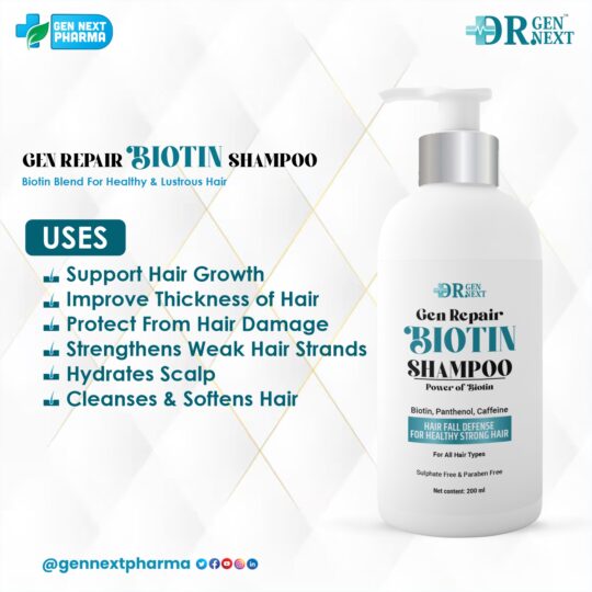 Gen–Repair Biotin Shampoo - GenNext Pharma | Buy Hair Shampoo Online